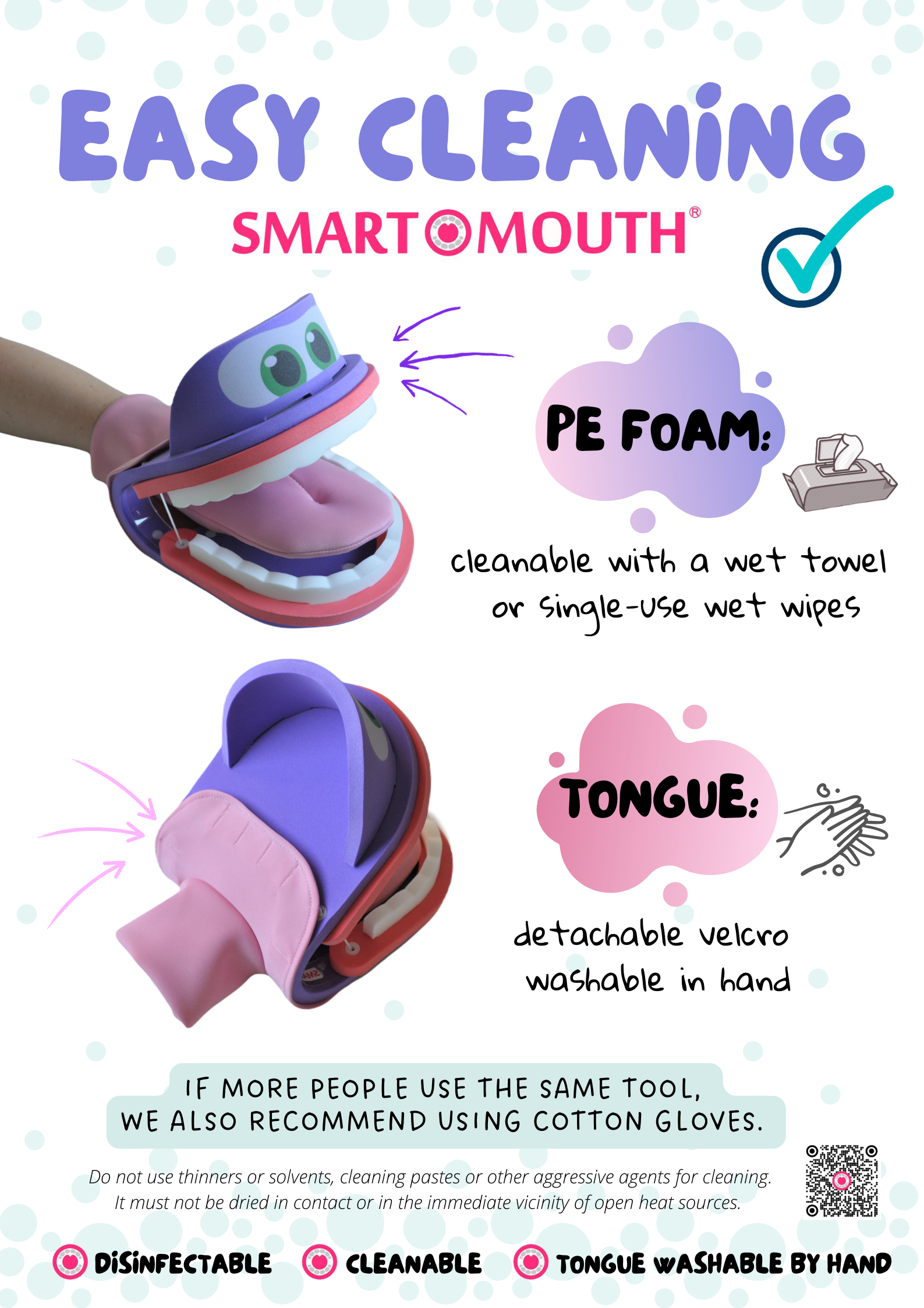 Cleaning the speech therapy tool Smart Mouth - Smart Mouth